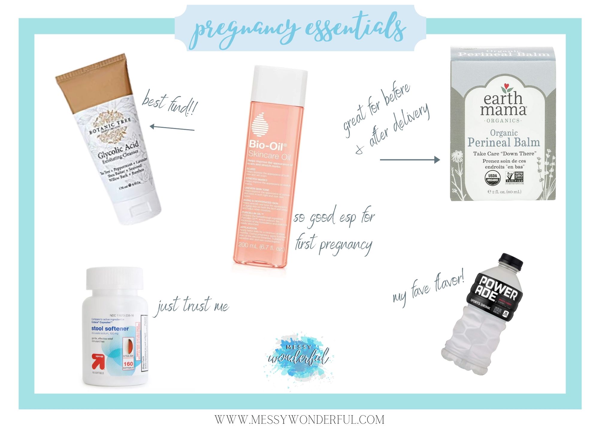 Pregnancy Essentials | Messy Wonderful